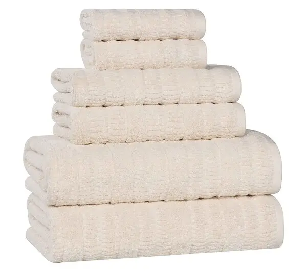 SUPERIOR Mika Cotton Blend Solid 6-piece Towel Et