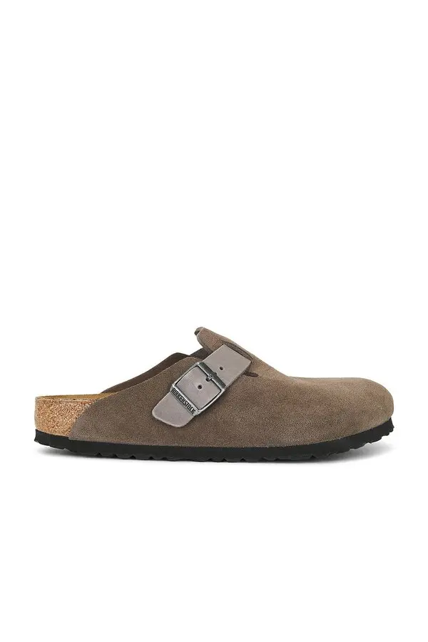 BIRKENSTOCK Boston Mule - Concrete Gray