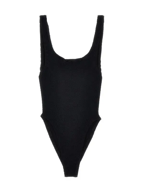 Hunza G Square Neck Swimsuit - Black