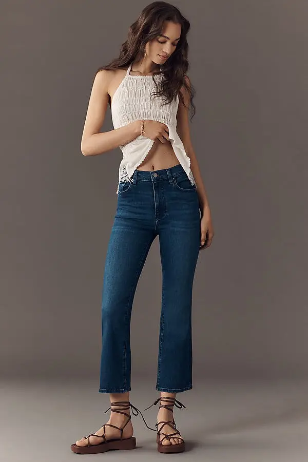 FRAME The Reboot Crop Mid-rise Bootcut Jeans
