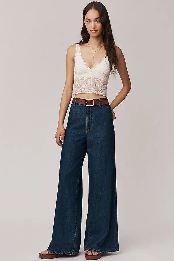 Paige Cameron High-rise Wide-leg Jeans
