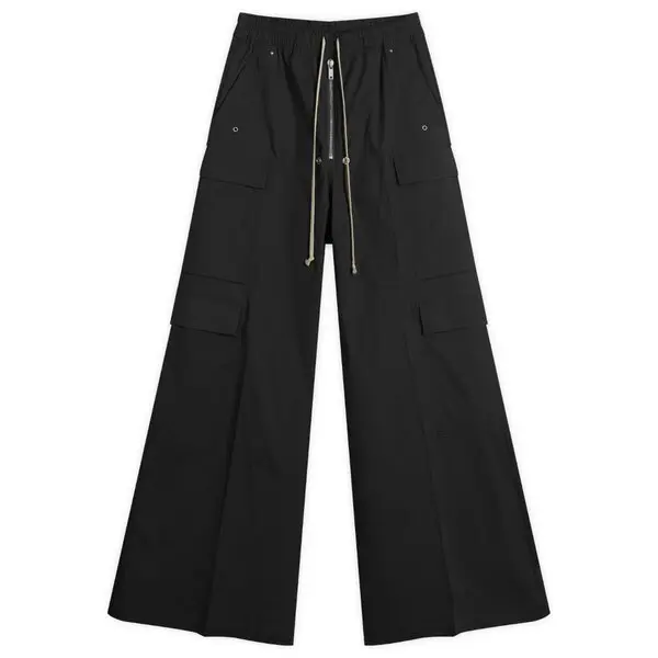 Rick Owens Heavy Cotton Poplin Cargobelas - Black