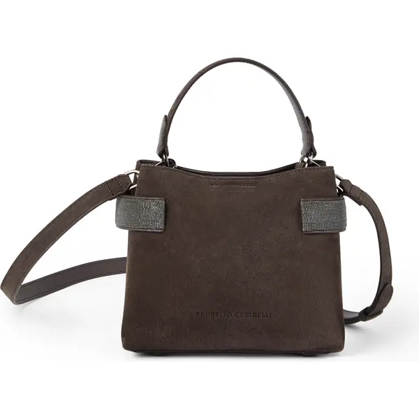 Brunello Cucinelli Top-handle Essence Bag - Pine Cone Brown