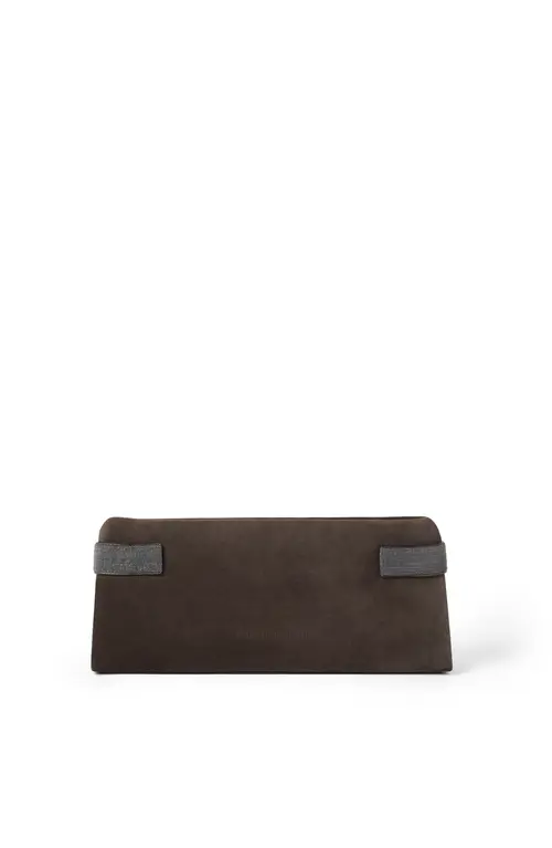 Brunello Cucinelli Essence Pouch - Pine Cone Brown