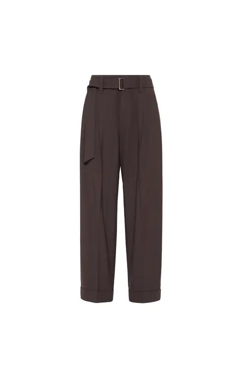 Brunello Cucinelli Baggy Sartorial Trousers - Cocoa