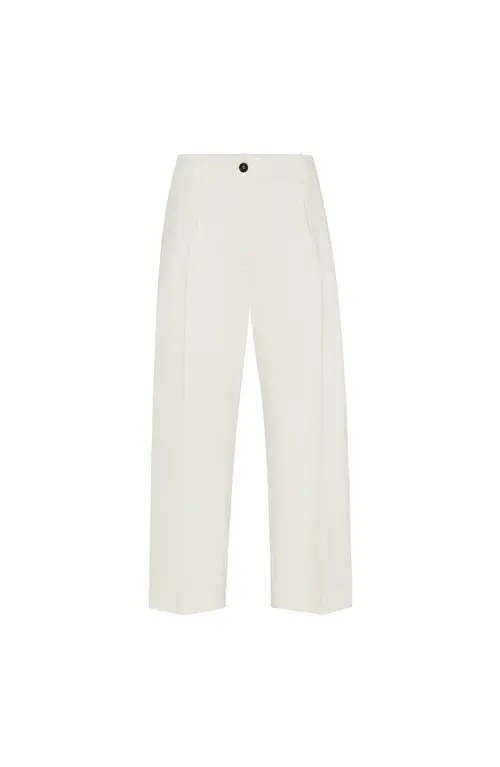 Brunello Cucinelli Pleated Chino Trousers - Panama