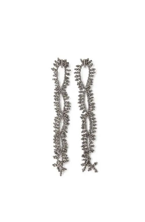 Brunello Cucinelli Knotted Earrings - Silver