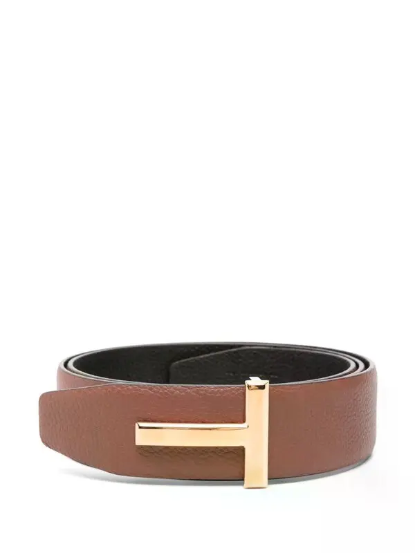 TOM FORD Reversible Leather Belt - Brown