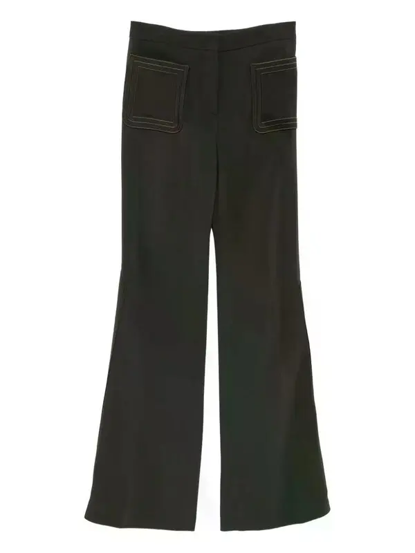 Elie Saab Embroidered Cady Pants