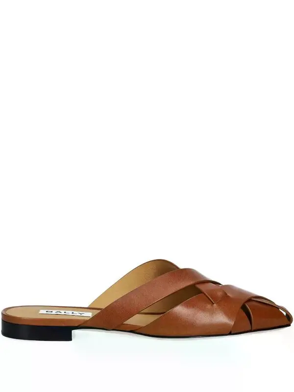 Bally Sylt Brushed Leather Mules