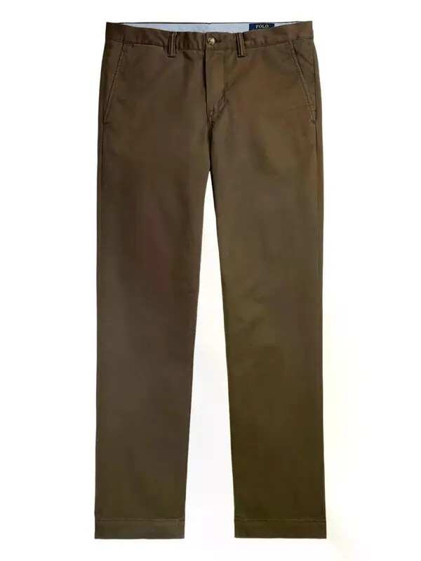 Ralph Lauren Stretch Twill Flat-front Trousers - Brown