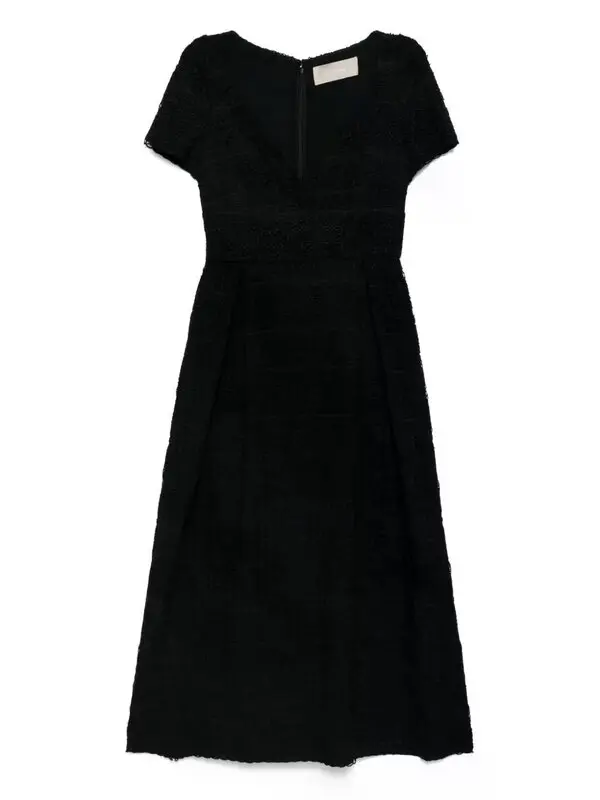 Elie Saab Macramé Midi Dress