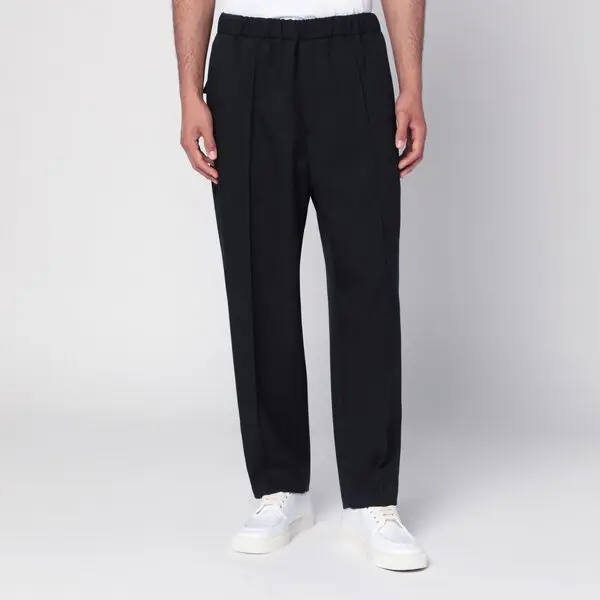 JIL SANDER Technical Gabardine Pants - Blue