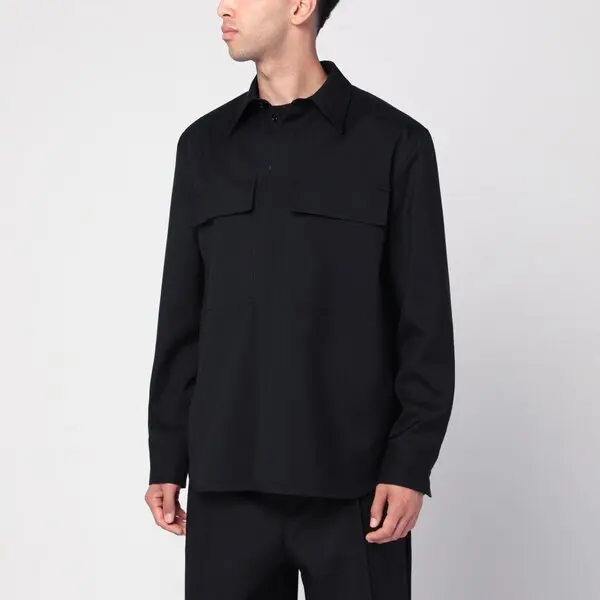 JIL SANDER Wool Shirt With Pockets