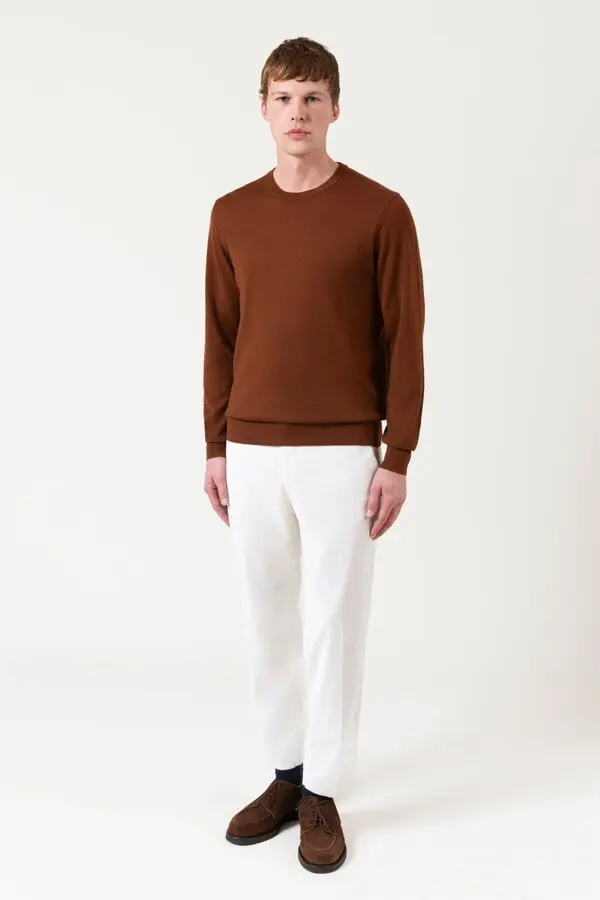 AUTORE Maglia Spencer Merino Wool Sweater - Bruciato