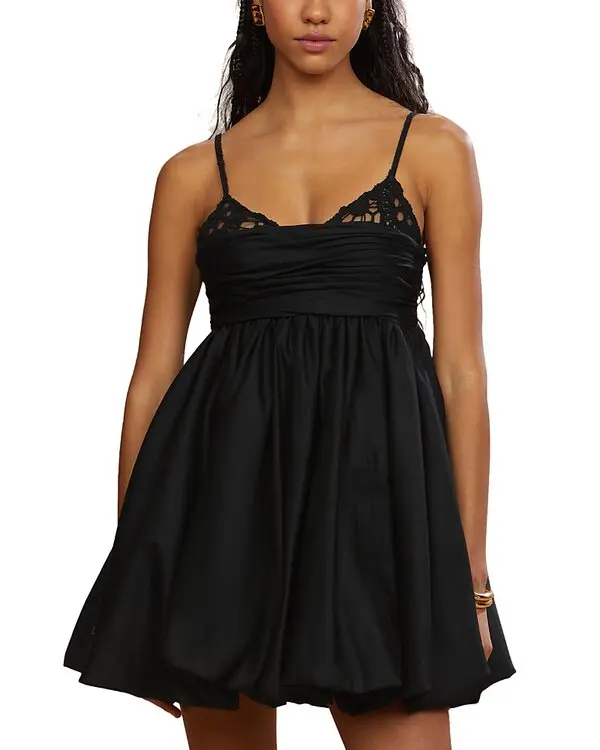 AMUR Alexa Bubble Hem Mini Dress