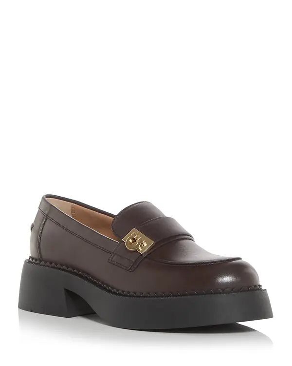 FERRAGAMO Caminia Gancini Chunky Loafers - T Moro