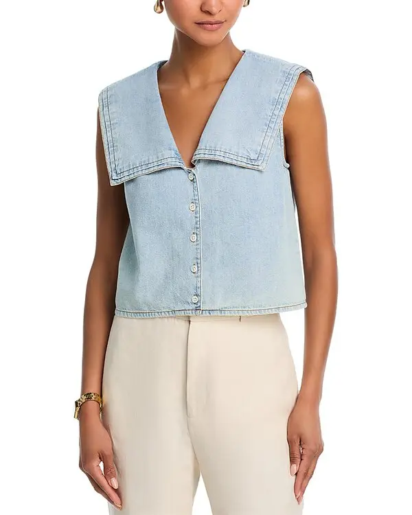 FRAME The Yacht Denim Top