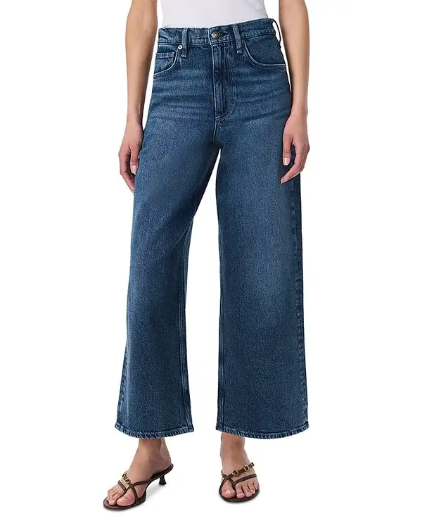 Rag & Bone Andi High-rise Ankle Wide-leg Jeans - Adeline