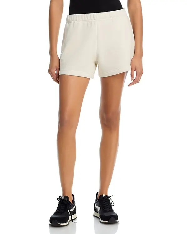 Rag & Bone Terry Blanket Stitch Shorts - Chalk