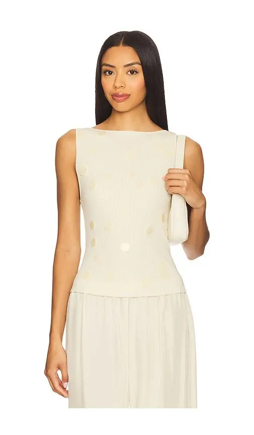 L'academie By Marianna Juliene Matte Paillette Top