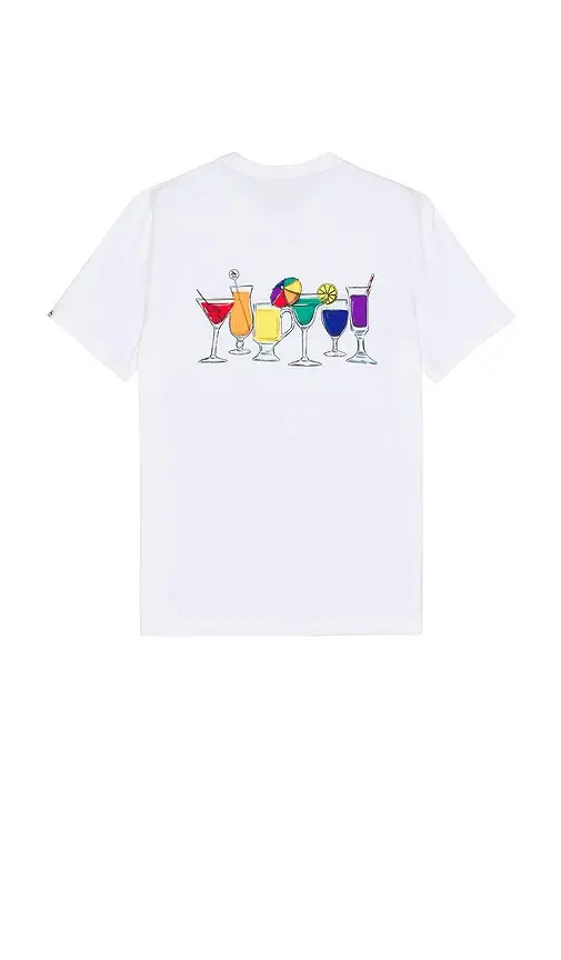 ORIGINAL PENGUIN Pride Martini Graphic Tee In White