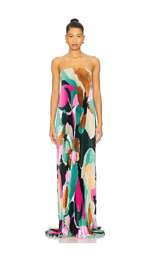 L'IDEE Black Tie Gown - Green Calypso