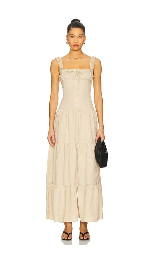 Lioness Heart Shaped Maxi - Deep Wheat