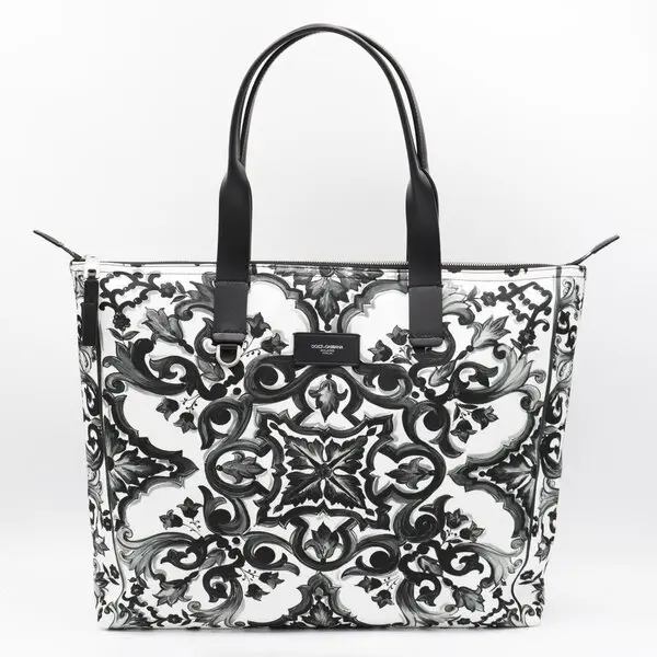 Dolce & Gabbana Majolica Print Tote - White