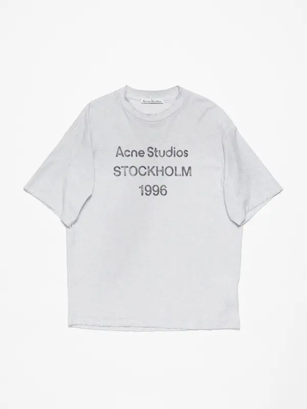 Acne Studios T-shirt Cl0201 92h_ - Pale Grey Melange