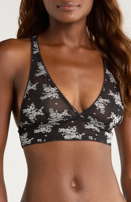 Free People Talk About It Racerback Bralette - Black Combo