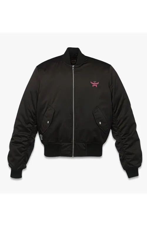 Mcm X Snipes Satin Bomber Jacket