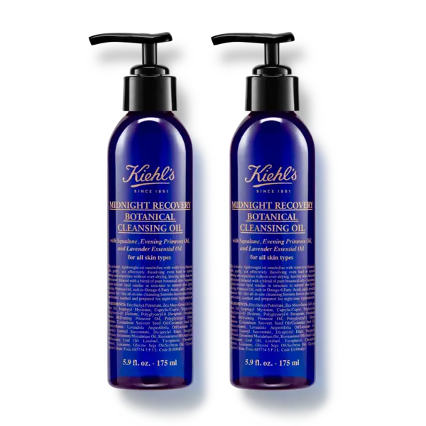 KIEHL'S SINCE 1851 Midnight Recovery Botanical Cleansing Oil Duo– Oil Cleanser