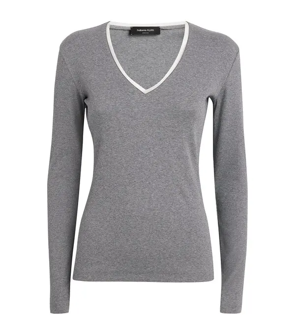 Fabiana Filippi Embellished Mesh-trim Sweater