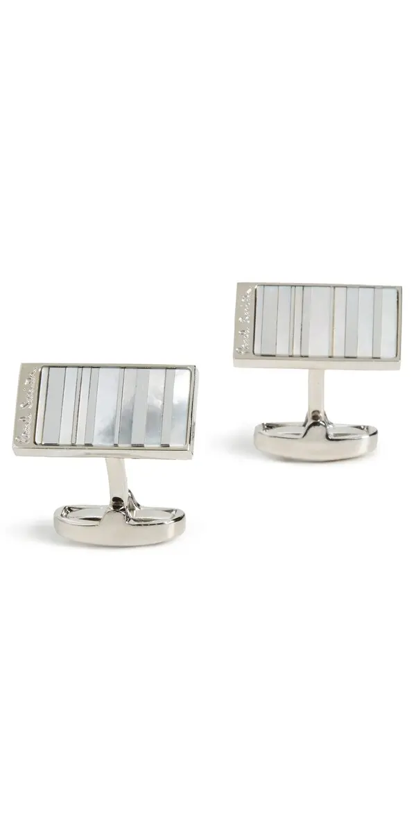 Paul Smith Mother Of Pearl Stripe Cufflinks