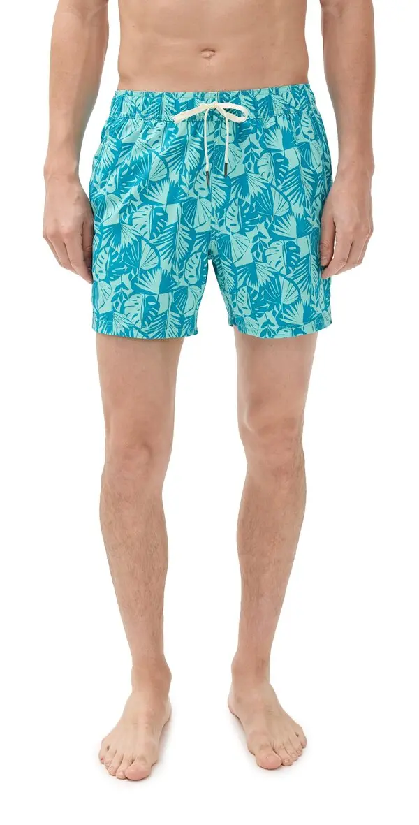 FAIR HARBOR The Bungalow Swim Trunks - Two-tone Tropical