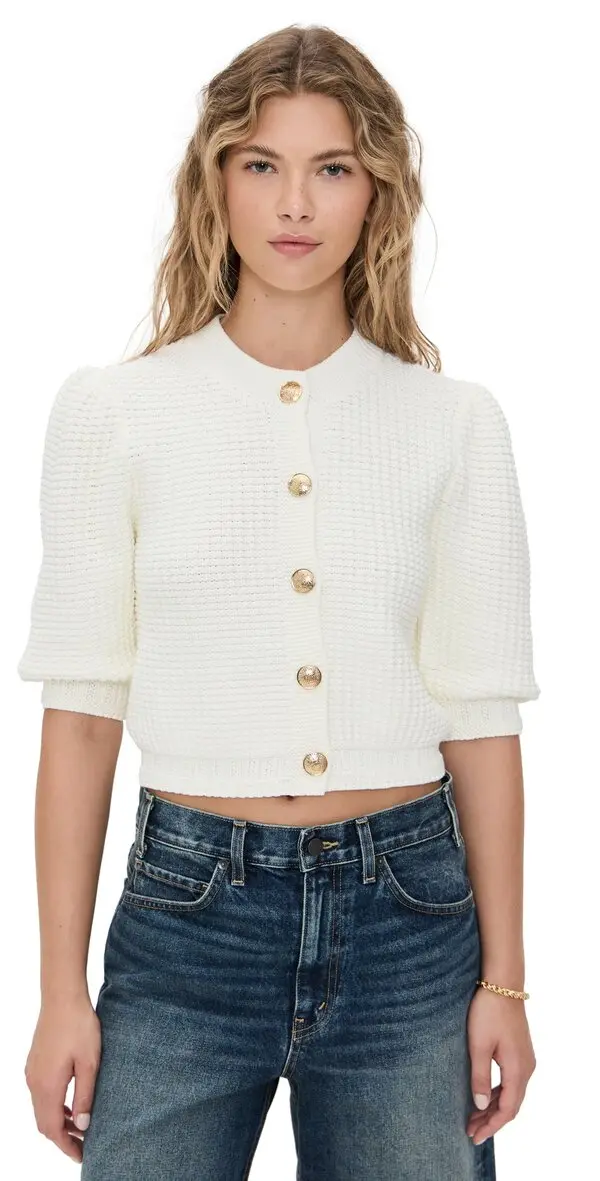 Ba&sh Grance Cardigan - Ecru