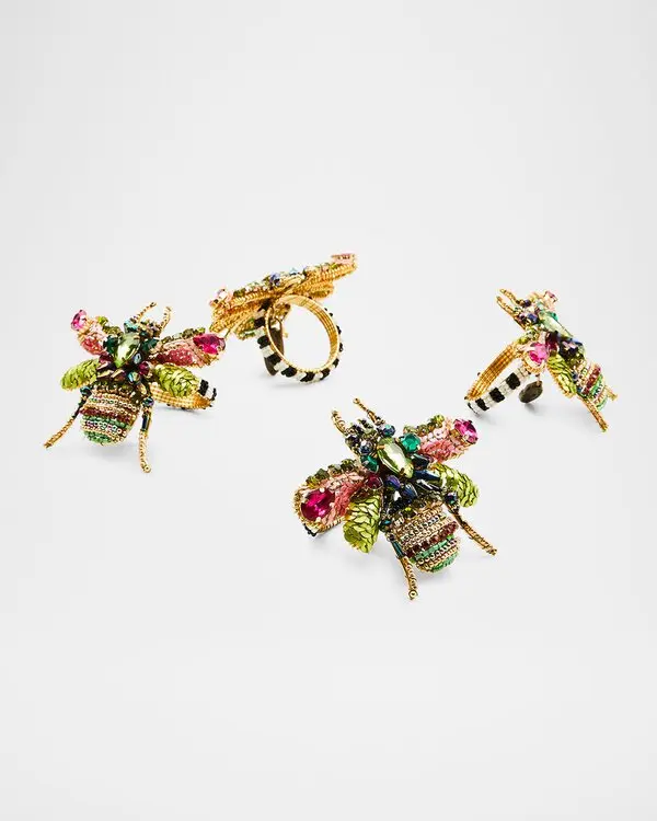 MACKENZIE-CHILDS Beetle Napkin Rings, Set Of 4