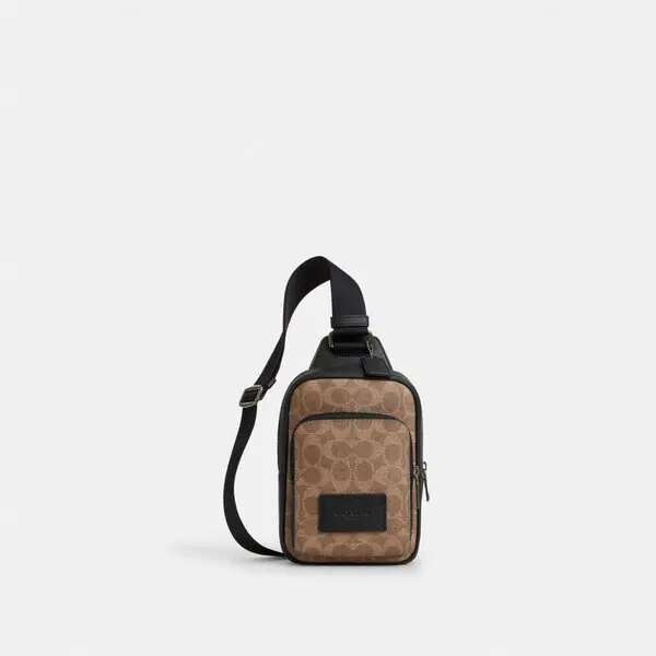COACH® Racer Sling Pack In Signature Canvas