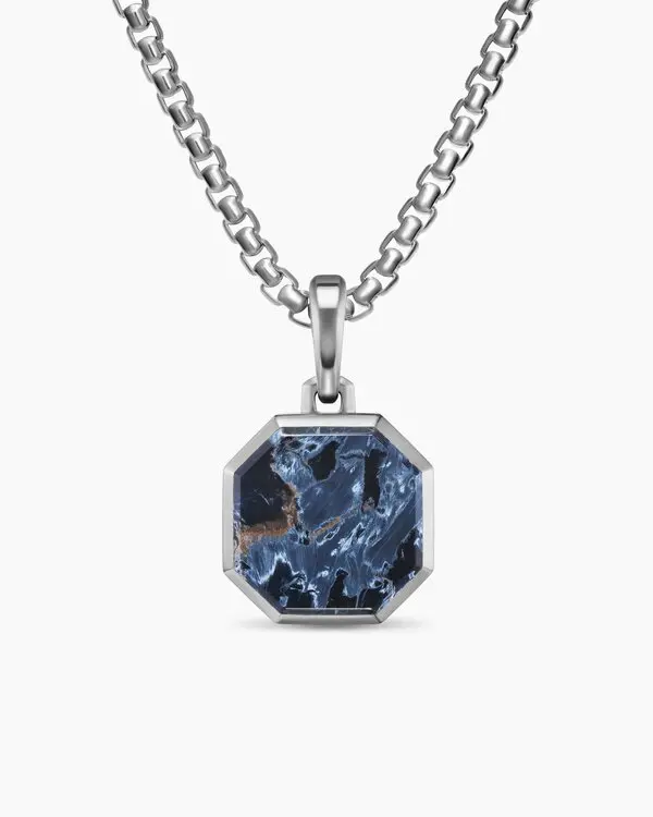 David Yurman Faceted Stone Amulet With - Pietersite