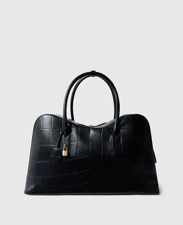 Stella McCartney Ryder Crocodile-embossed Weekender Bag