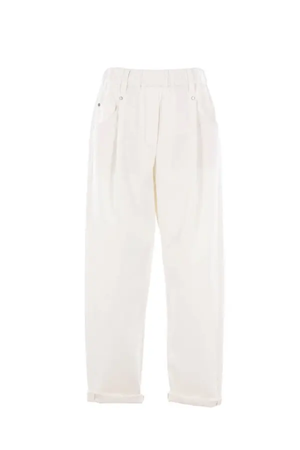 Brunello Cucinelli Baggy Cotton Trousers