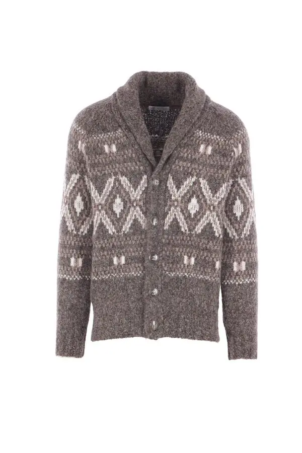 Brunello Cucinelli Cardigan - Moor+panama+nut