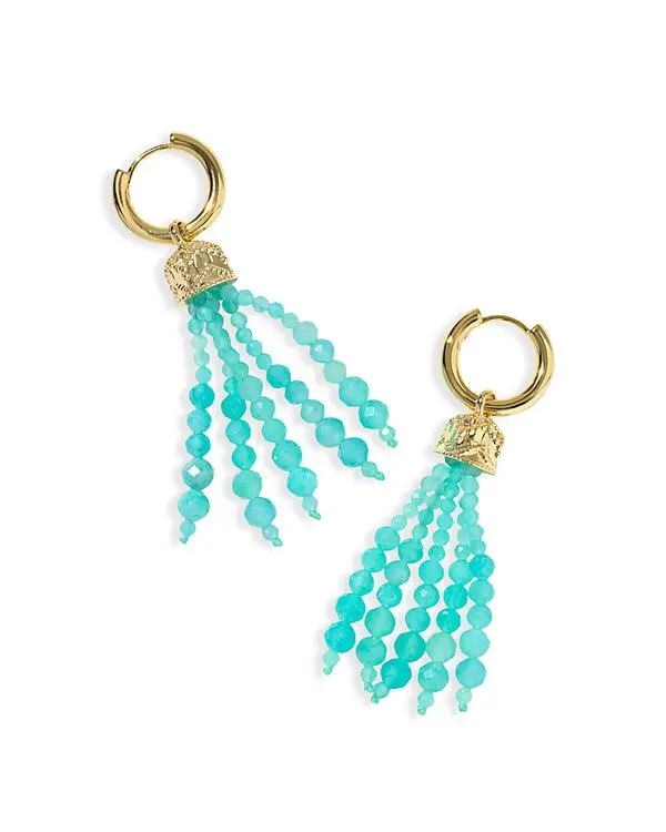 Kendra Scott Sylvia Amazonite Huggie Earrings