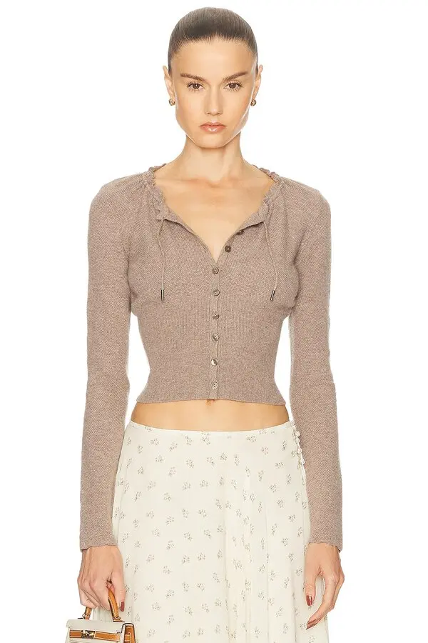 MIRROR PALAIS Drawstring Cardigan