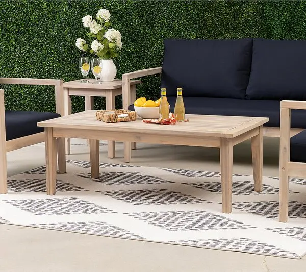 LINON Home Teagon Nat Coffee Table