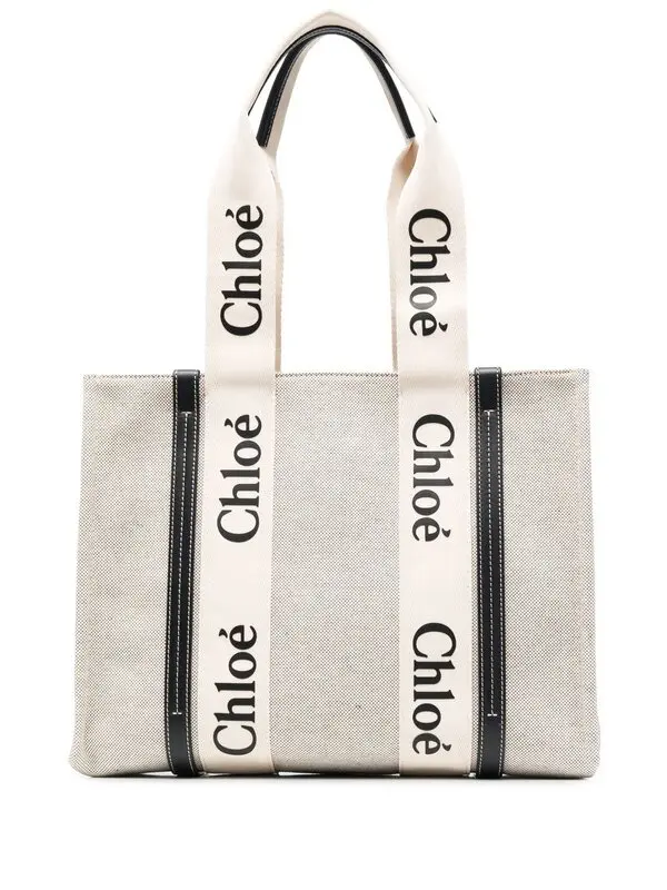 Chloé Woody Canvas Medium Tote