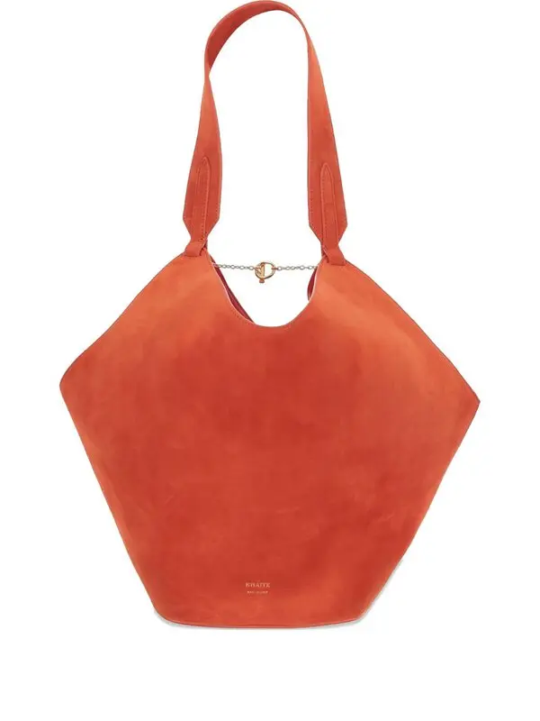 Khaite Lotus Small Leather Shoulder Bag - Red