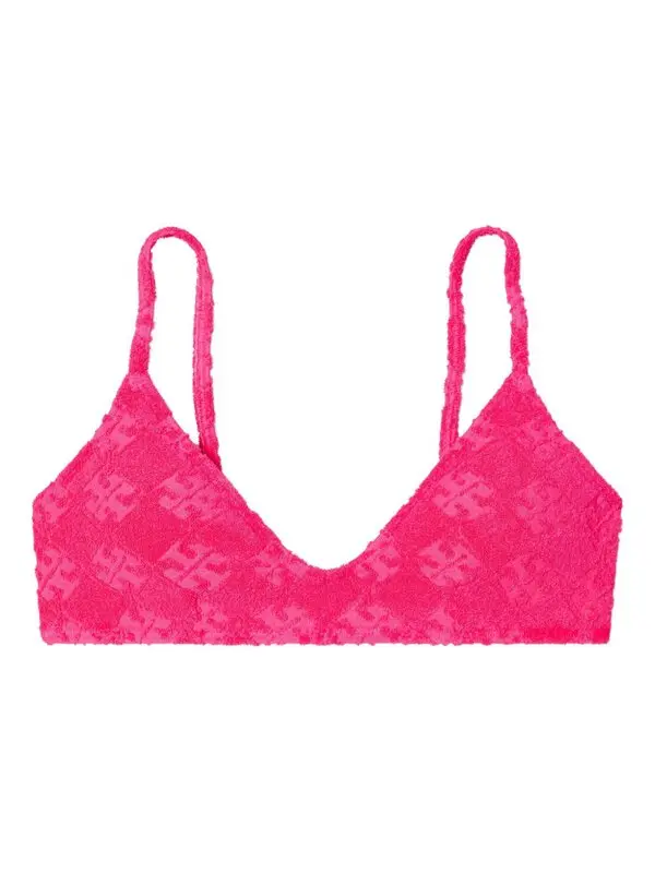 Tory Burch Terry Bikini Top - Fuchsia