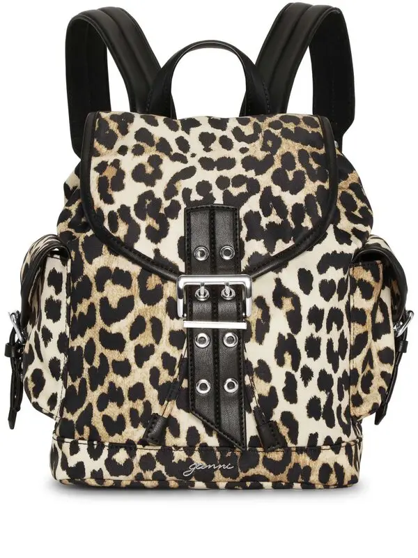 GANNI Small Backpack - Brown